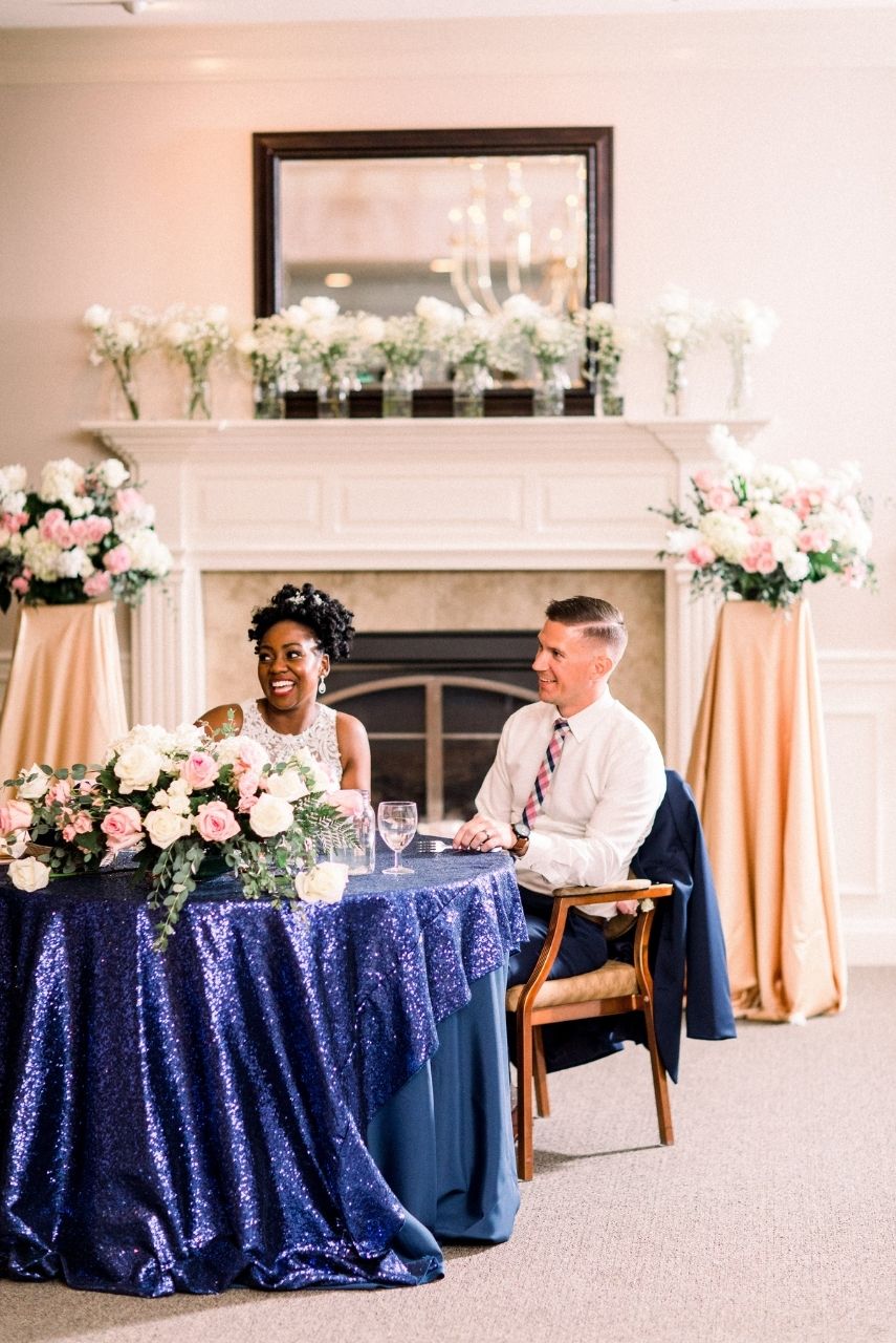 wedding at cambridge golf course club with a basketball coach couple